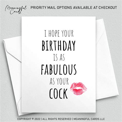 Sexy Birthday Card Etsy