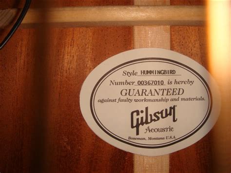 Gibson Serial Numbers Arktoday