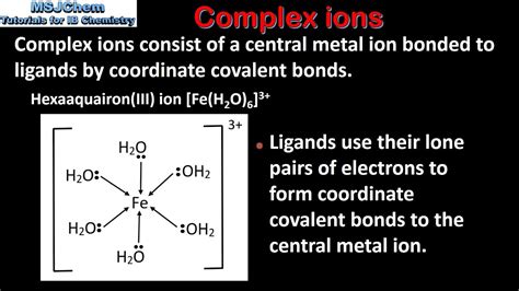 13 1 Complex Ions Hl Youtube