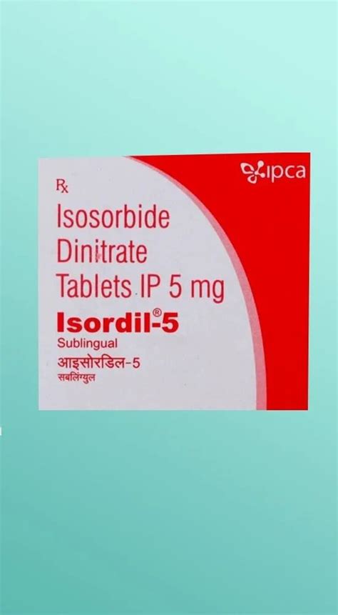 Isosorbide Dinitrate Isordil 5mg Sublingual Tablet At ₹ 130 Box Isordil In Surat Id