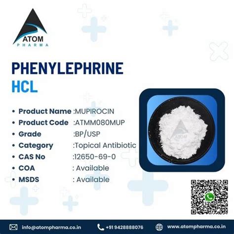 Phenylephrine Hcl Api Powder At Best Price In Surat Id 2854897204812