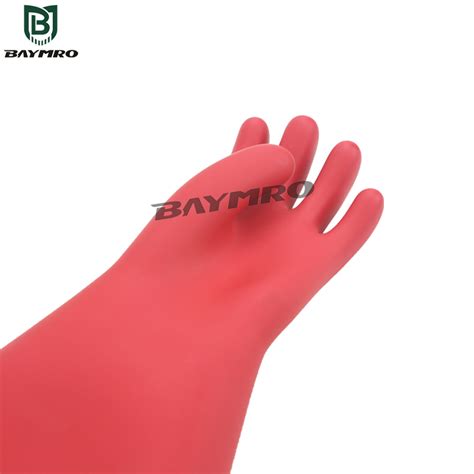 Class 2 Electrical Insulating Glovesen60903astm D120ac 17000vstock
