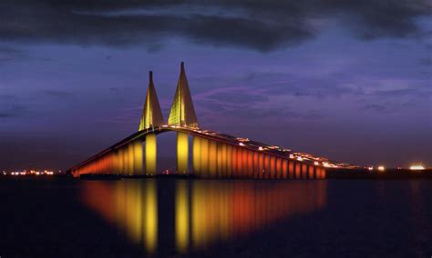 Sunshine Skyway Bridge A Unique Cable Stayed Bridge In Florida The