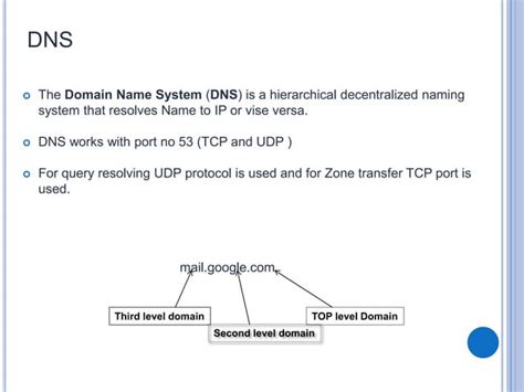 Domain Naming System Pptx Web Hosting Internet