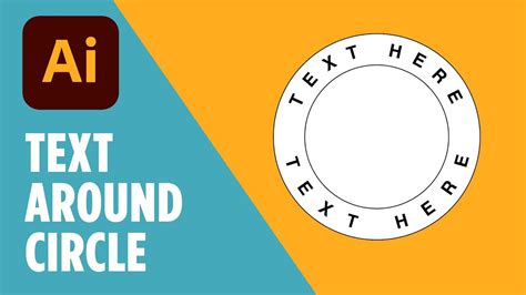 How To Wrap Text Around A Circle With Illustrator Beginner Tutorial