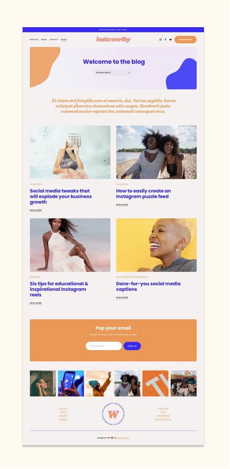 Custom Squarespace Template For Course Creators — Applet Studio