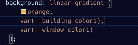 Learn Css Variables By Building A City Skyline Step 44 Html Css The