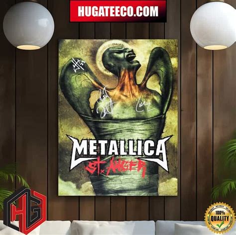Metallica Album St Anger Art Print Signed Fifth Member Exclusive Merch