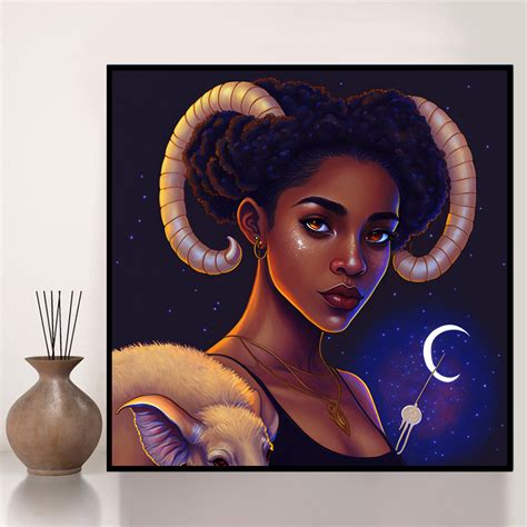 Sexy Aries Woman Drawing