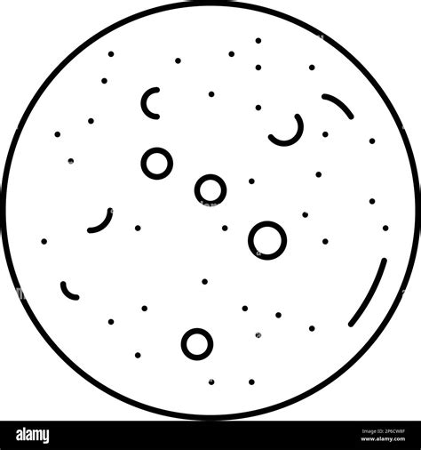 Mercury Planet Line Icon Vector Illustration Stock Vector Image And Art