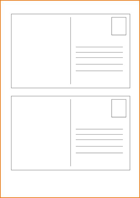 Free Printable Postcard Templates Ablebionics