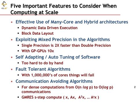 Ppt Exploiting Mixed Precision Iterative Refinement For The Solution