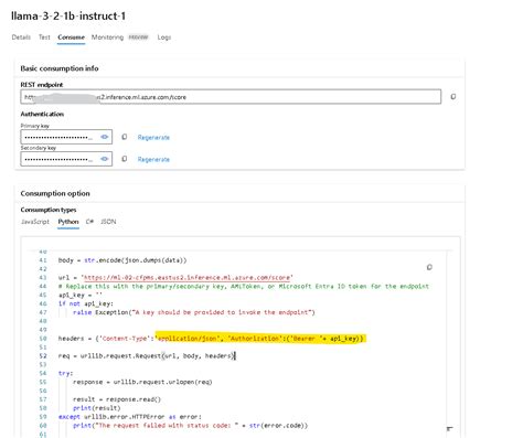 Accessing A Llama 3 Model Deployed On Azure Openai Returns 403 Keyauthbadheaderforbidden