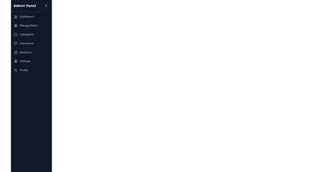 React And Tailwind Css Build A Responsive Collapsible Sidebar For Admin Dashboard