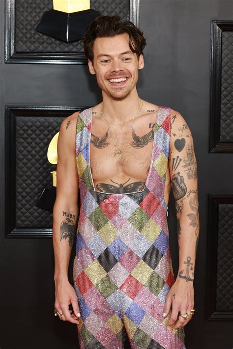 Harry Styless Egonlab Crystal Jumpsuit At Grammys 2023 Ps Fashion