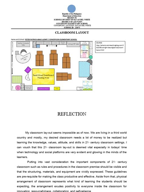 Llemit Class Room Layout Pdf Classroom Learning