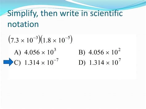 Ppt Scientific Notation Properties Of Exponents Powerpoint