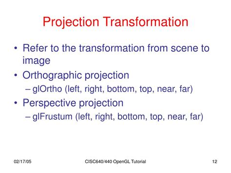 Ppt Opengl Tutorial Cisc 640440 Computer Graphics Powerpoint Presentation Id714433