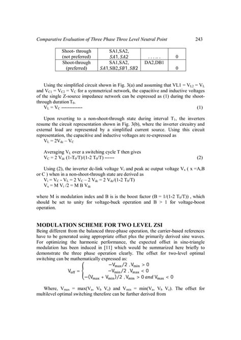 Comparative Evaluation Of Three Phase Three Level Neutral Point Clamped