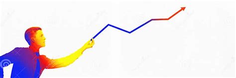 Businessman Interacting With Rising Graph Analytical Thinking And