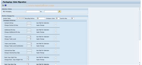 J7LUTILITY14 SAP Tcode J 7L PACK DATA MIGRATION
