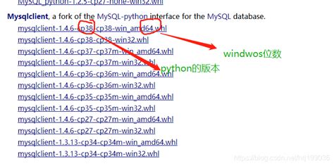 在windows下django22与数据库连库mysqlclientdjango2212mysqlclient Csdn博客