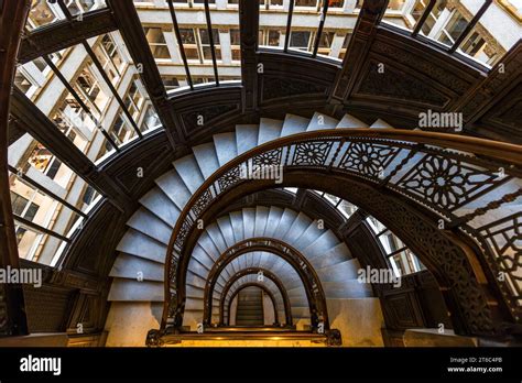 Rookery Building From 1888 In Downtown Chicago Illinois United States