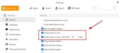 Empty Trash Folder EM Client