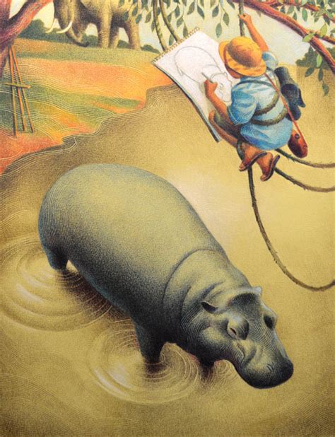 Drawing A Hippopotamus R MICHELSON GALLERIES