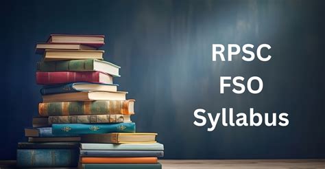 RPSC FSO Syllabus 2025 And Exam Pattern
