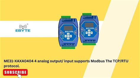 ME31 XAXA0404 4 Analog Output Input Supports Modbus The TCP RTU Protocol YouTube