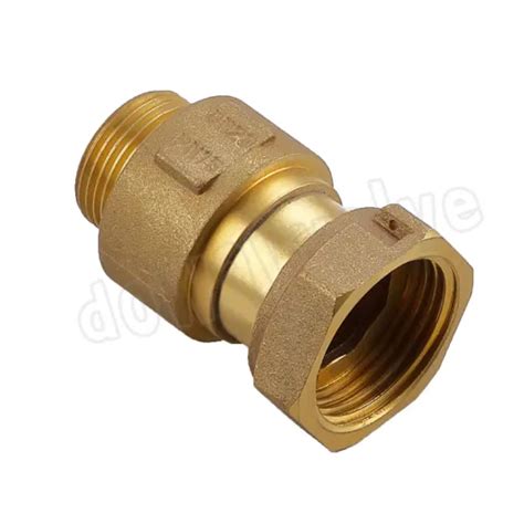 Dn15 1 2 In Line Check Valve Brass Spring Loaded Inline For Water