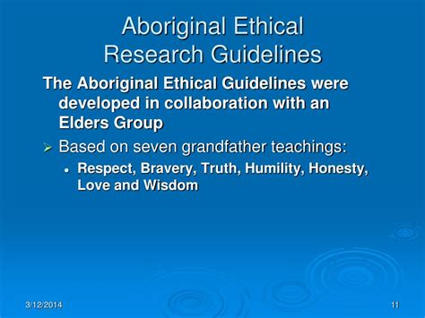PPT Guidelines For Ethical Aboriginal Research A Community Based Aboriginal Ethics Review