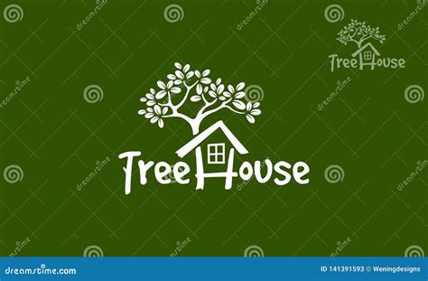 TreeHouse Vector Logo Template Stock Vector Illustration Of Estate Growth 141391593