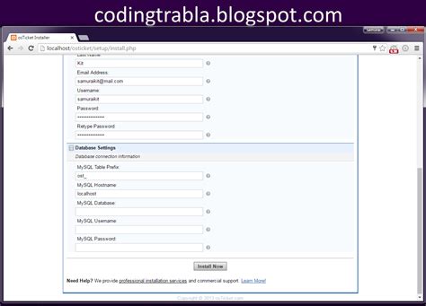 Install OsTicket V On Windows MyNote