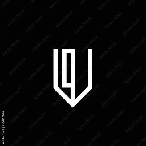 Vq Qv Logo Design Creative Minimal Letter Qv Vq Monogram Stock