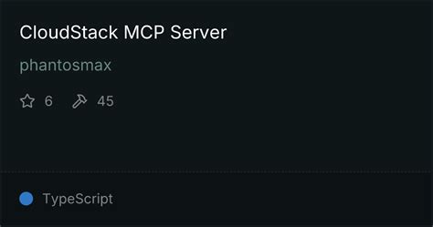 Cloudstack Mcp Server Glama