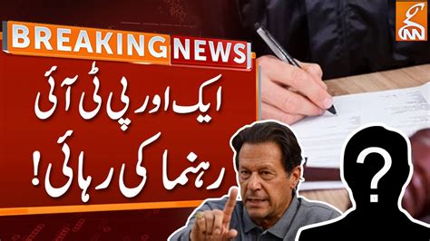 Breaking News Another Pti Leader Released From Jail Gnn Youtube