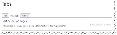 Tab Pages WebPart In SharePoint 2013 Based On JQuery Easy Tabs Without Combining Multiple Web