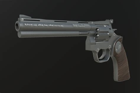 Revolver Gun Pbr 3d Guns Unity Asset Store