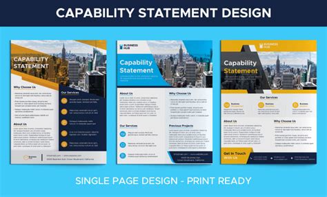 Design A Modern And Professional Capability Statement By Alnurtarique Fiverr