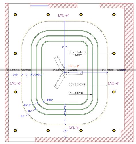 False Ceiling Design Cad Drawing 14 X12 Plan N Design Artofit