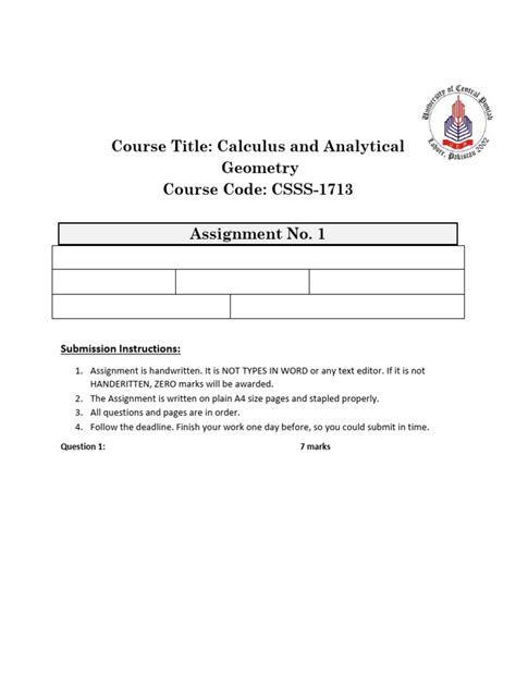 Assignment Cs 1 Pdf