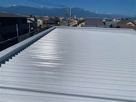 屋根塗装工事 笛吹市 施工事例 山梨県甲府市のハウスクリーニングなら株式会社楽くん