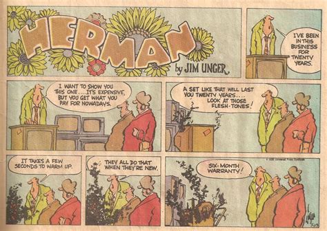 Sunday Comics Debt Herman Comparison