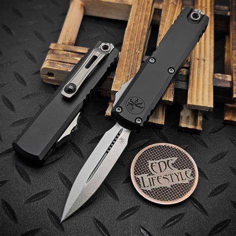 Microtech Utx 85 Gen Iii 1232 10 Black 306 M390mk De Stonewash