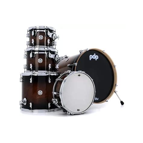 PDP Concept Maple Exotic Series 5 Pc Shell Pack Walnut To Charcoal Burst Total Music Gear All