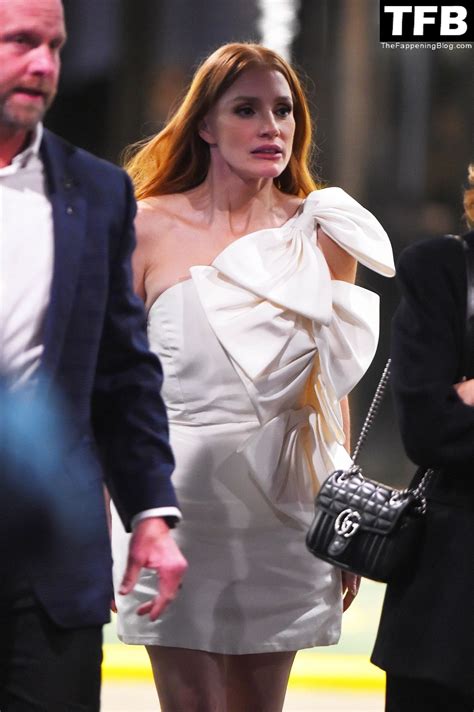 Jessica Chastain Flaunts Her Sexy Legs At The Netflixs Good Nurse Premiere In New York