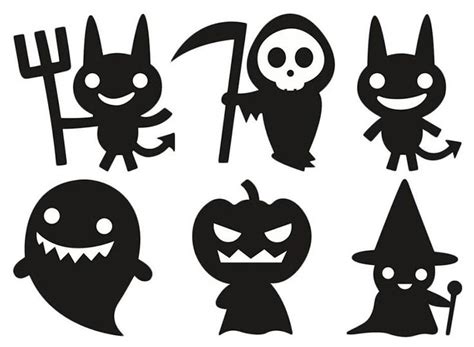 Шаблоны на тему хэллоуин Украшения на хэллоуин Хэллоуин силуэты Штуки для хэллоуина