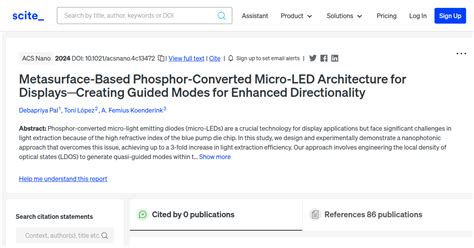 metasurface based phosphor converted micro led architecture for
